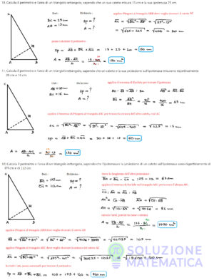 Problemi di geometria euclidea - Soluzione Matematica